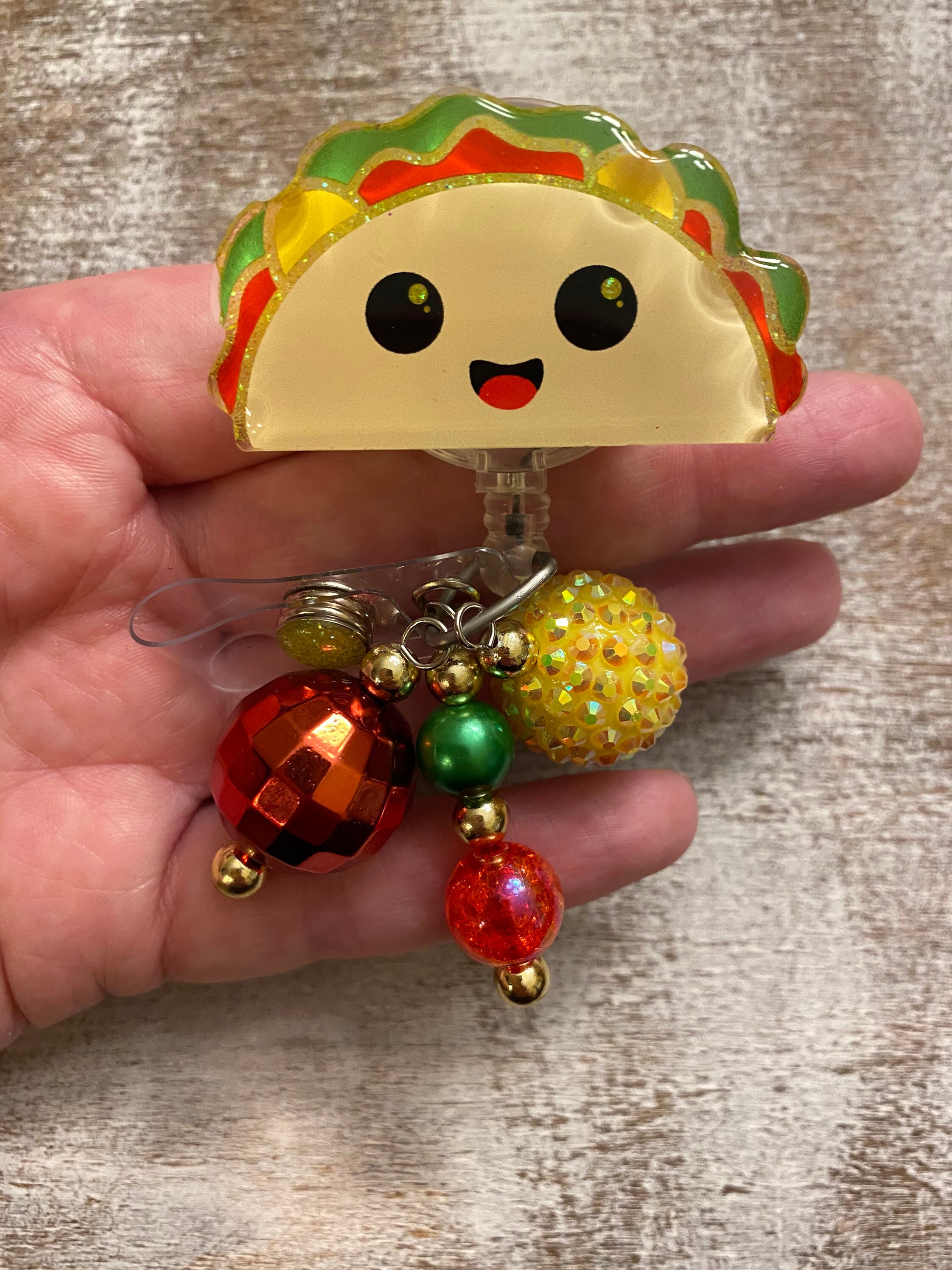 Taco Badge Buddy/ Badge Reel - Etsy
