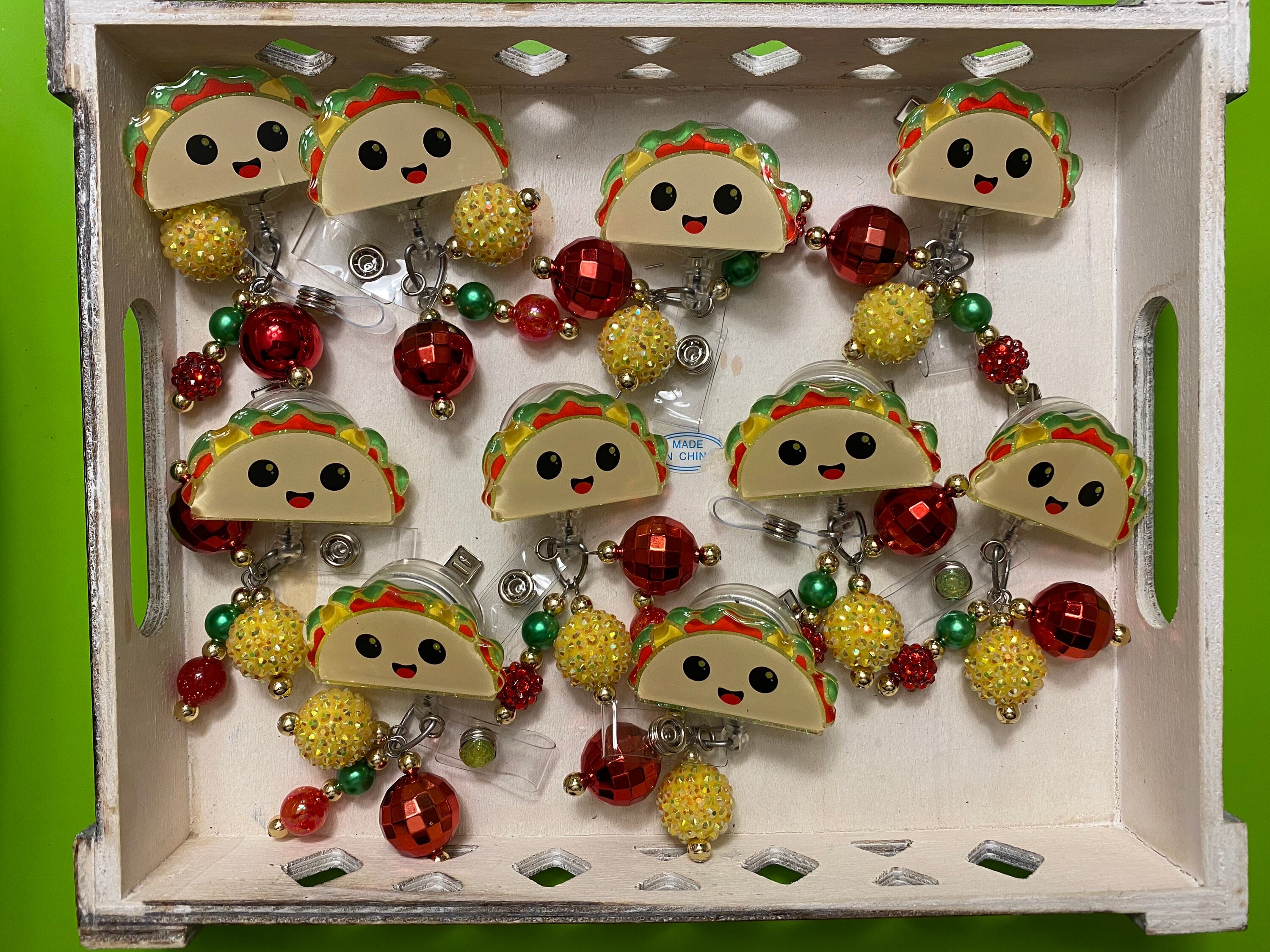Taco Badge Buddy/ Badge Reel | Etsy