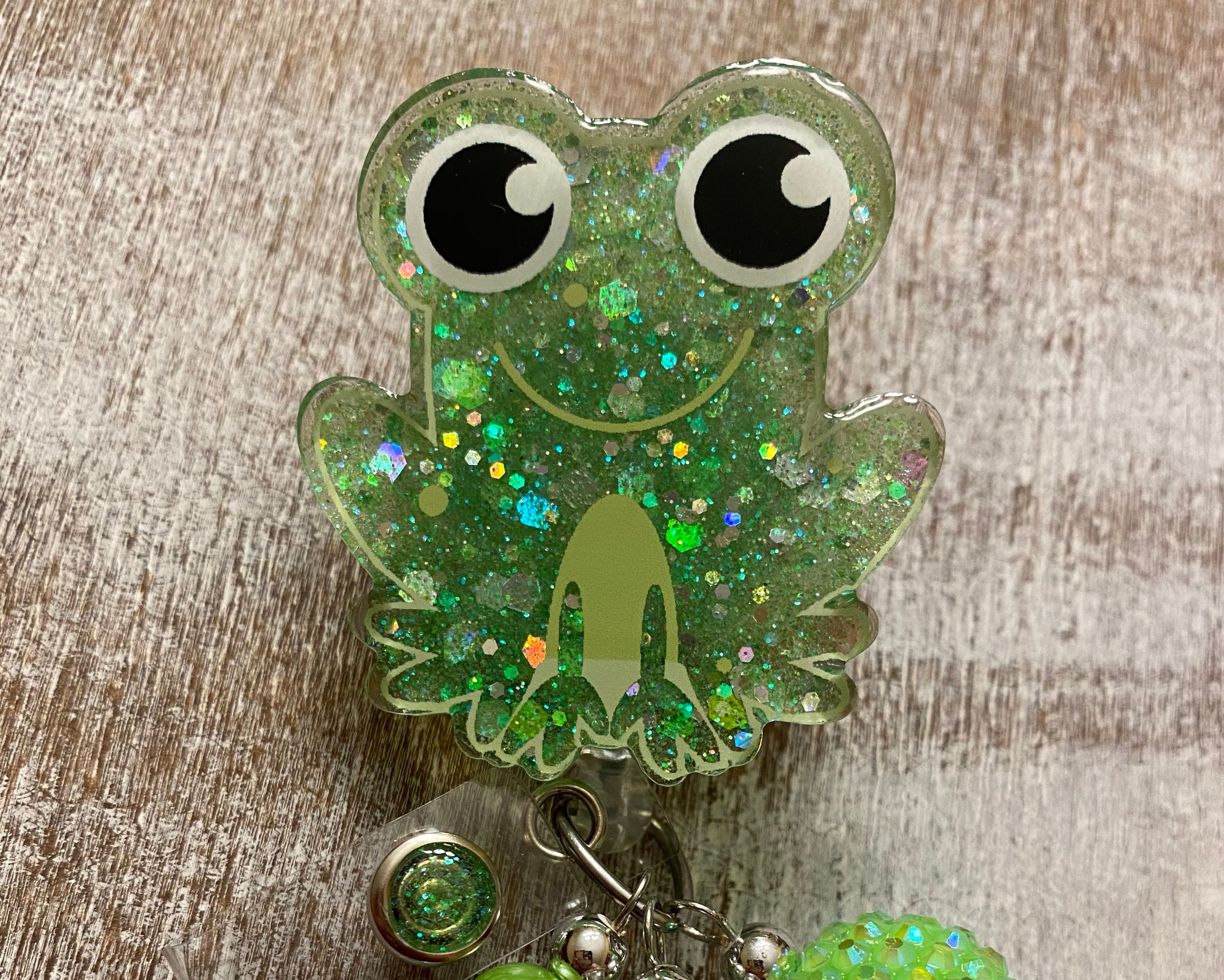 Cute Frog with chunky glitter | Etsy