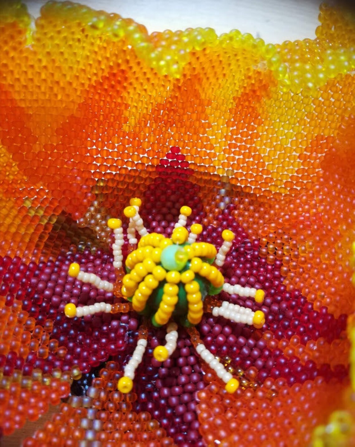 PDF Tutorial Beading Orange Poppy Instruction is English 3d - Etsy