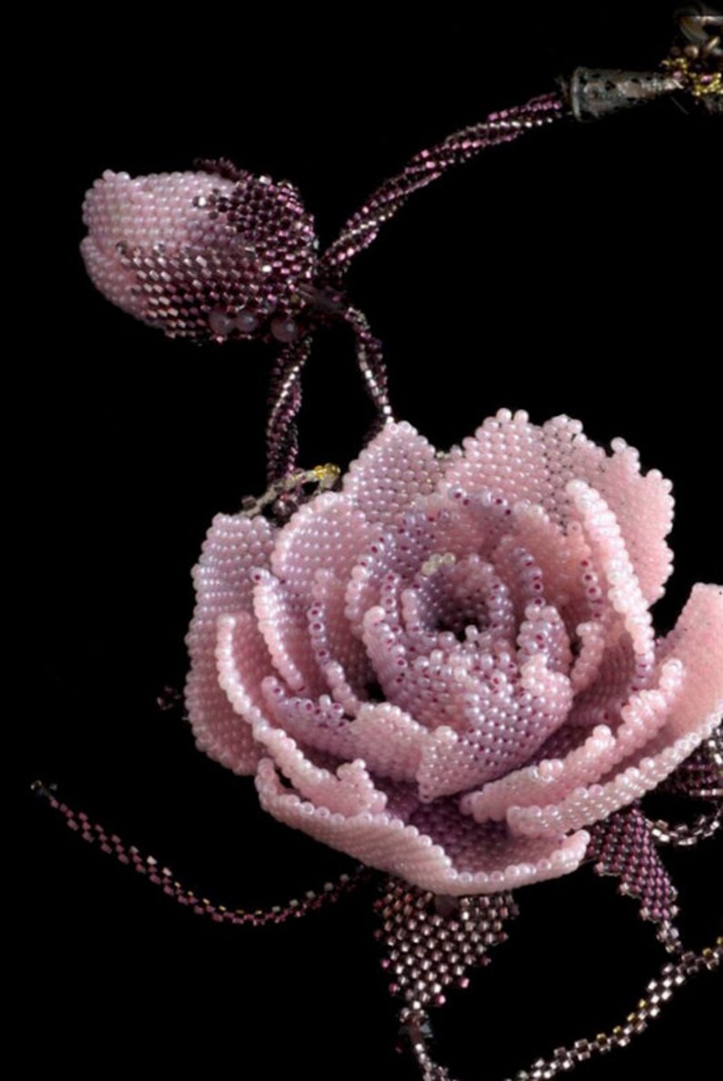 Tutorial Beading Rose. PDF Patterns, Instruction En English, Rose and ...