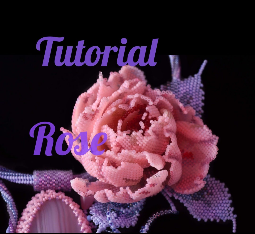 DIY Beaded Rose 3d,tutorial a Beading Rose, Flower Beaded,birth Flower ...