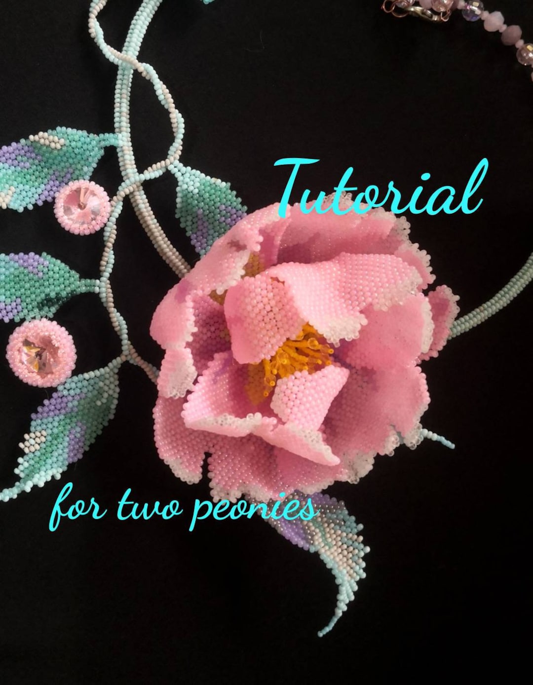 Beaded Peony Tutorial, 2 Options Classic & Japanese Flower Pattern (pdf ...