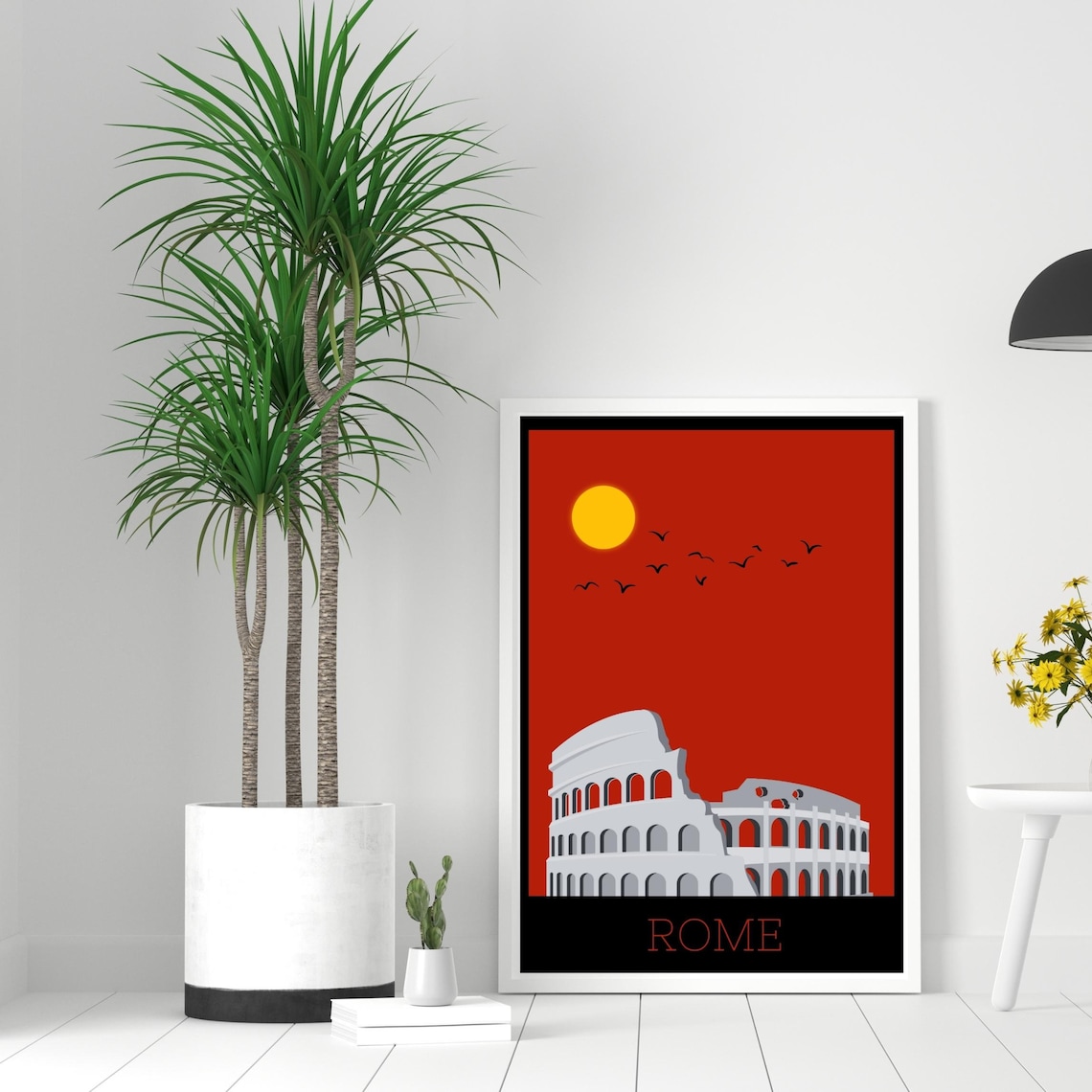 Rome Poster Art Print Rome City Wall Art Digital Art Poster - Etsy