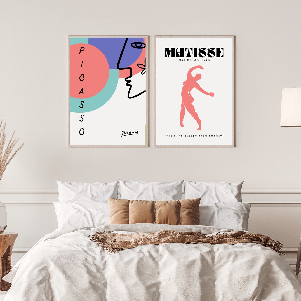 2 Eclectic Minimal Prints Picasso Poster Henri Matisse - Etsy