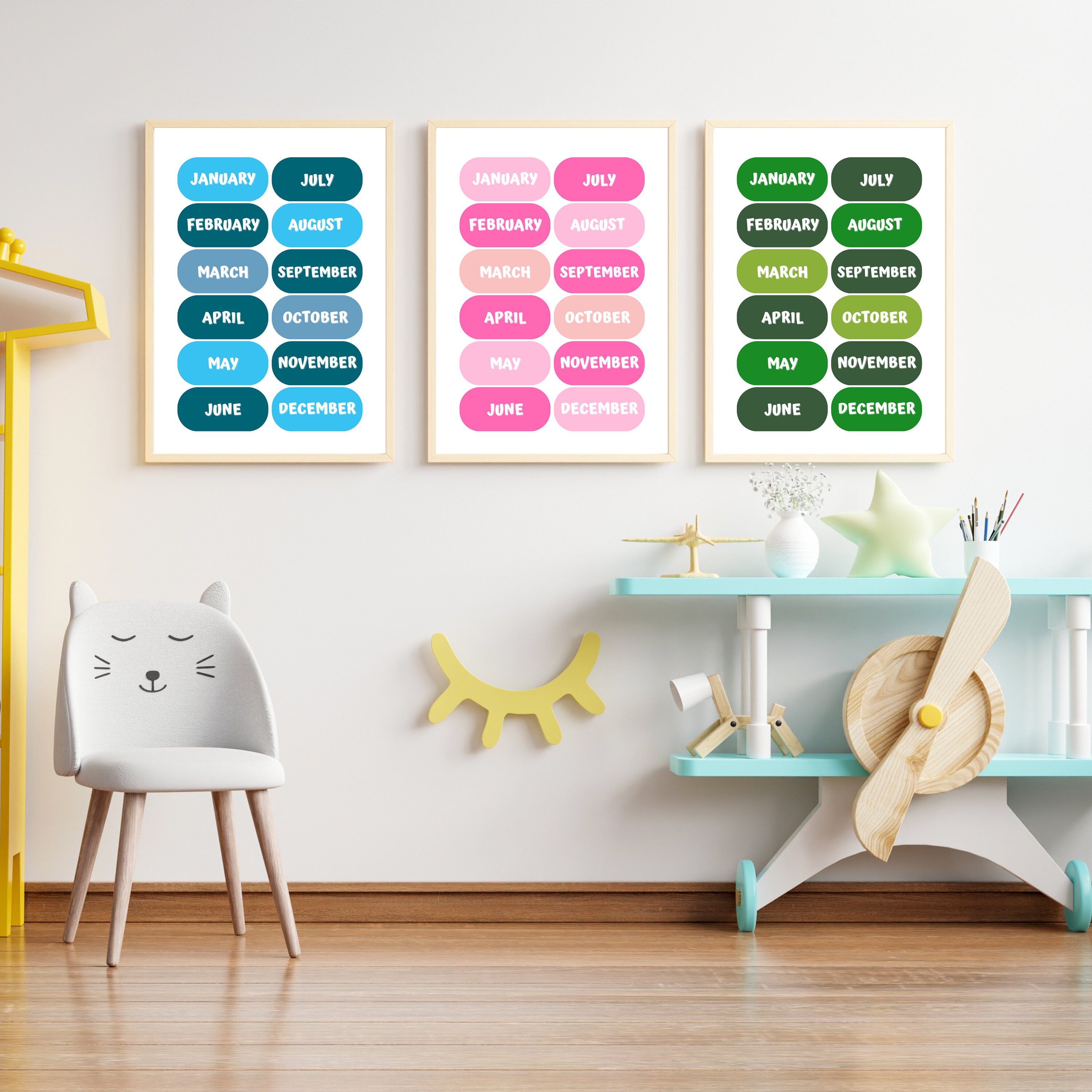 Educational Poster Classroom Set of 24 Inspiring Learning Prints for ...