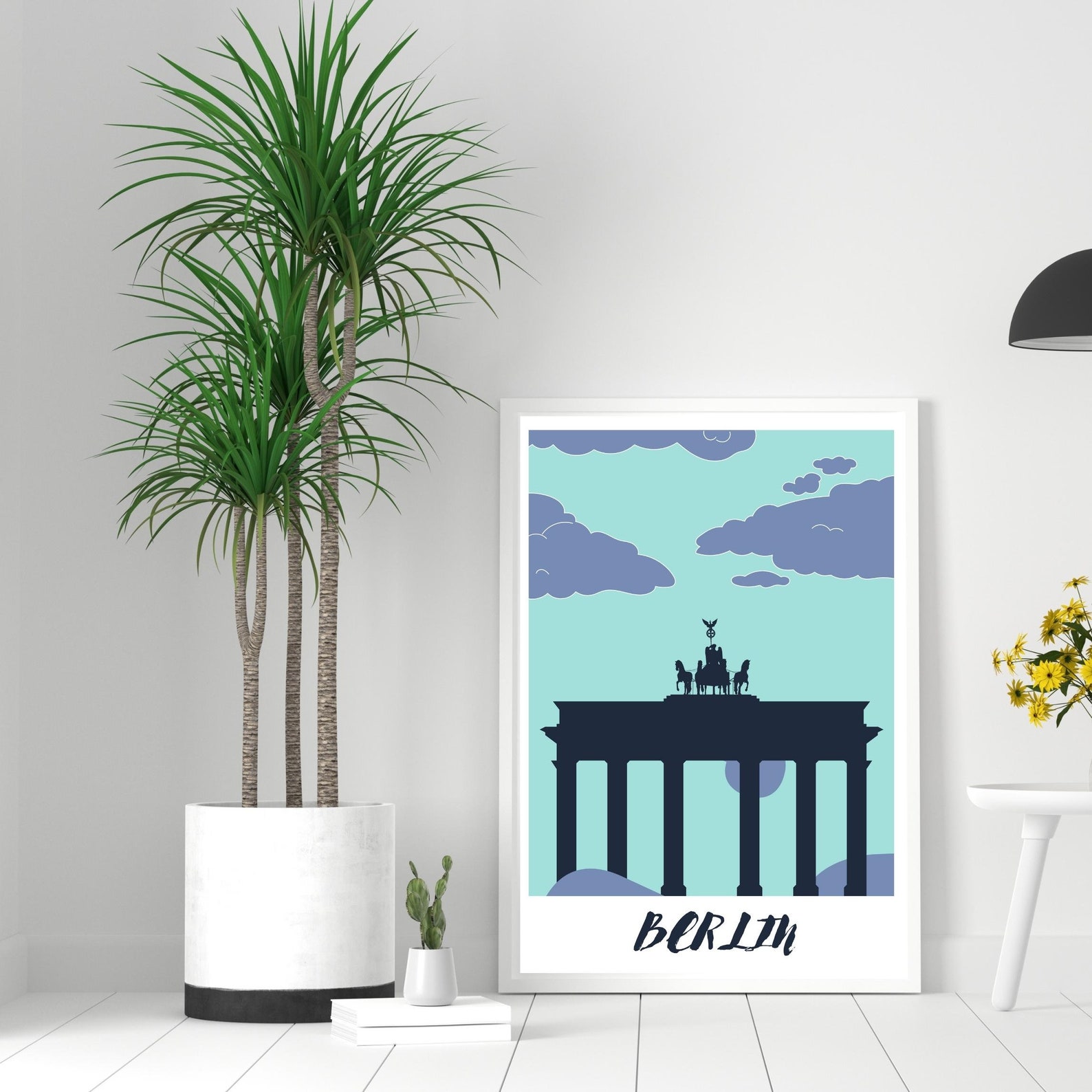 Berlin Art Print, Germany Print Cityscape, Brandenburg Gate Poster ...