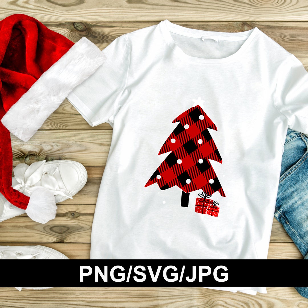 Christmas Tree Png Sublimation Design, Christmas Tree SVG File, Buffalo ...