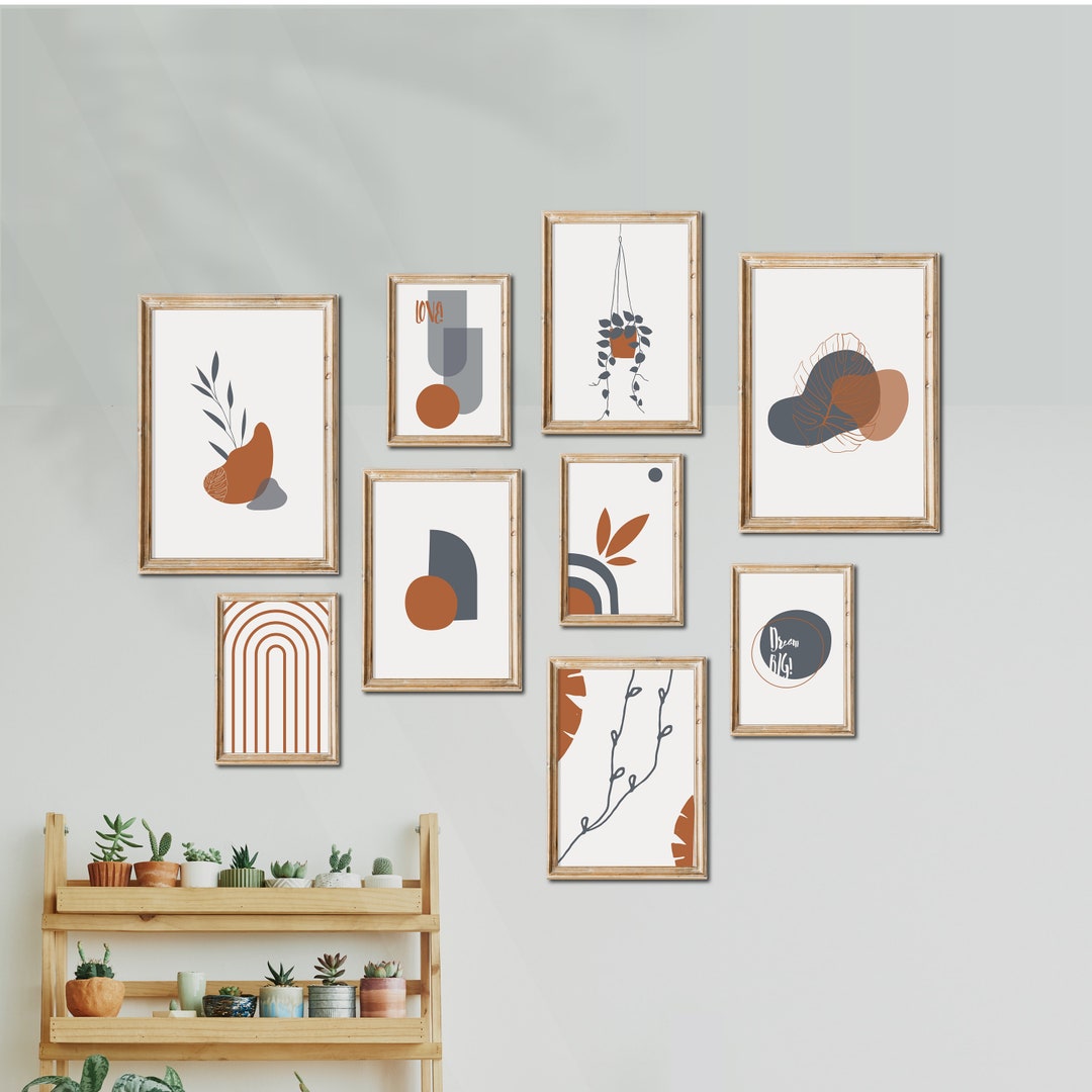 Boho Art Print Bundle, Eclectic Gallery 9 Posters, Digital Prints ...