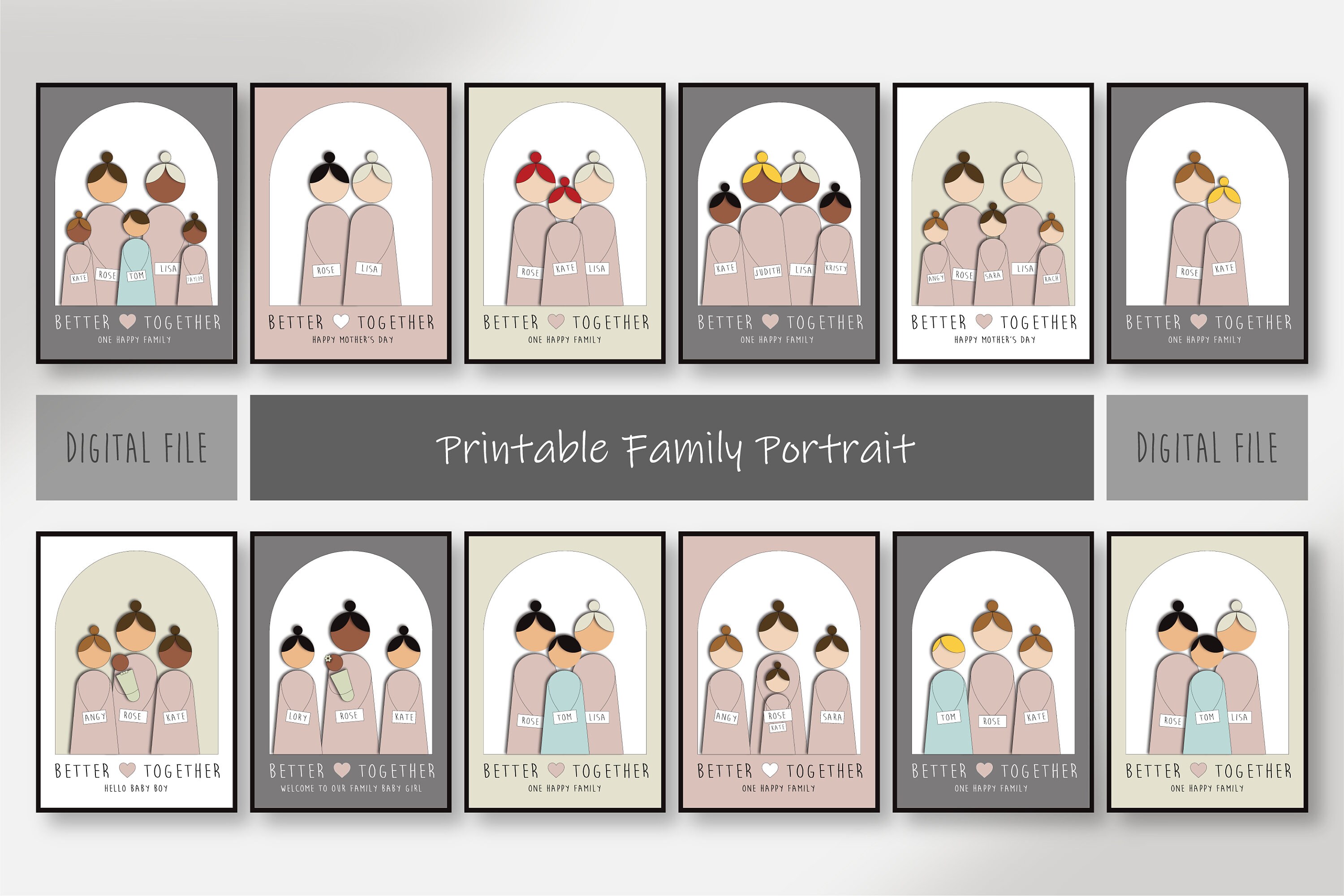 Custom Silhouette Art Print Personalized Faceless Portrait - Etsy