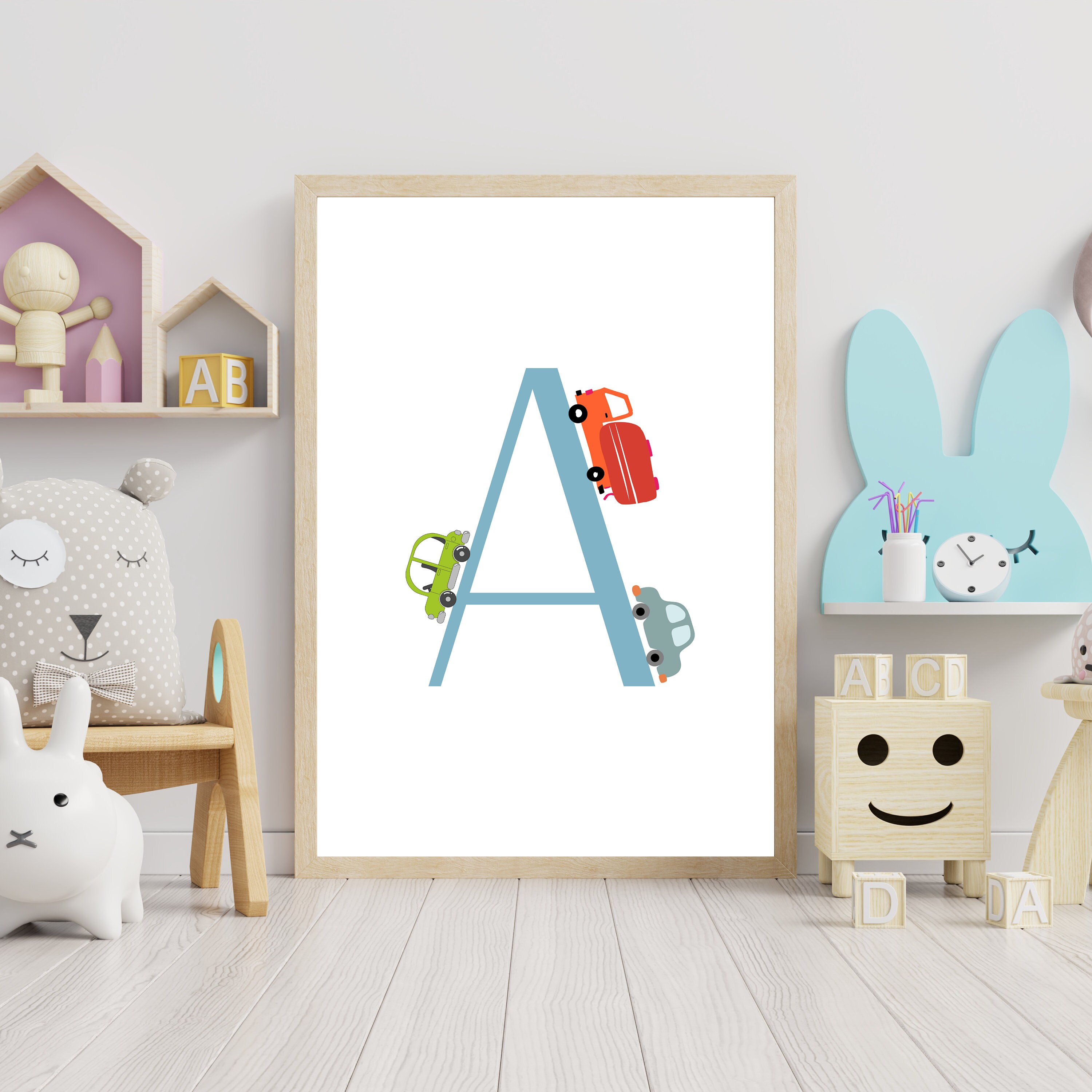 Alphabet 26 Letters Digital Kids Initial Letter Days of the - Etsy
