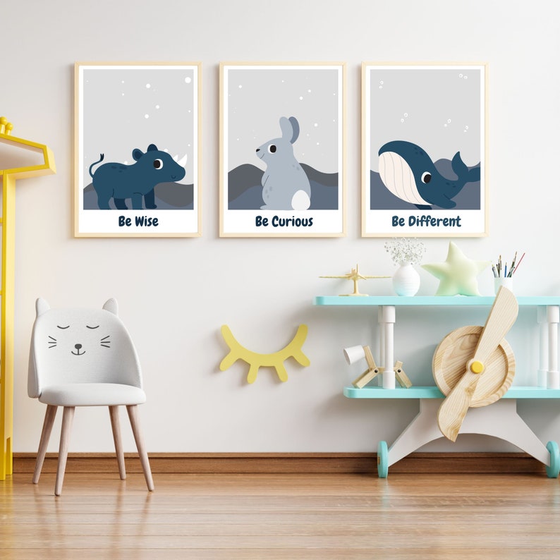 Printable Set of 10 Animal Nursery Wall Art Prints Animal - Etsy