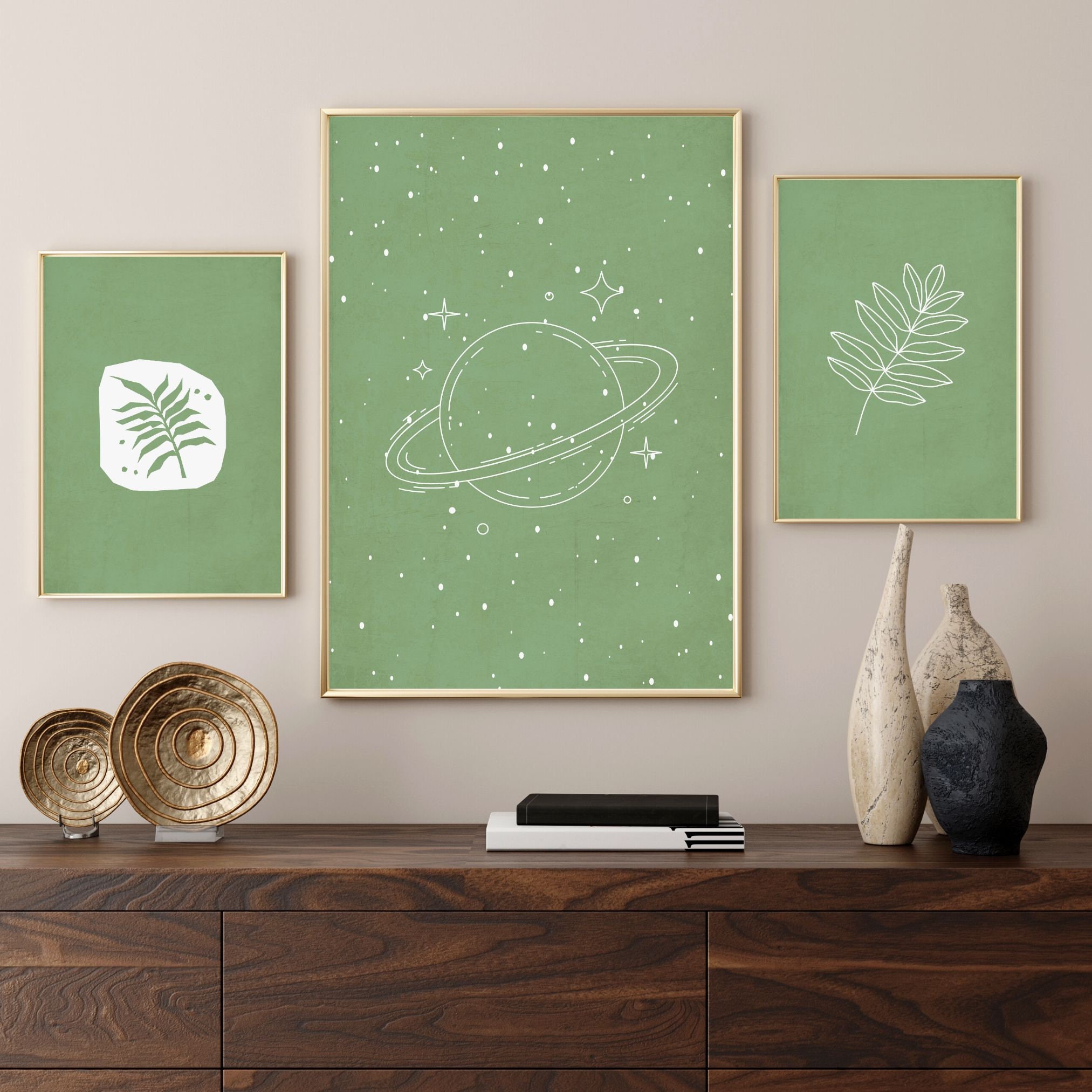 Printable Art Home Decor Instant Download Set of 3 Boho Art Minimalist ...