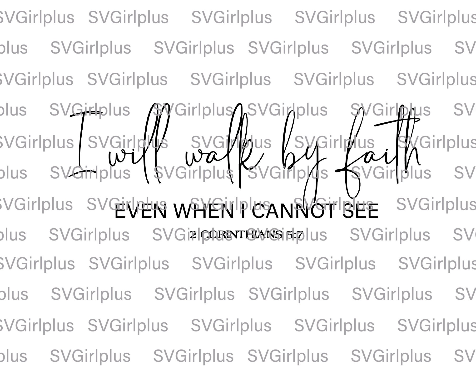 I Will Walk by Faith SVG Christian Sign Svg Farmhouse Sign | Etsy