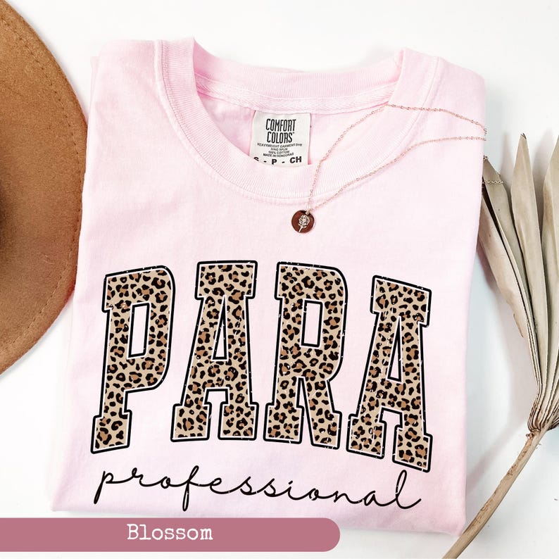 Comfort Colors® Leopard Para Professional Shirt, Para Professional ...
