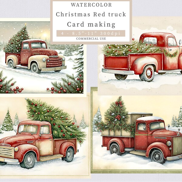 Red Truck - Etsy