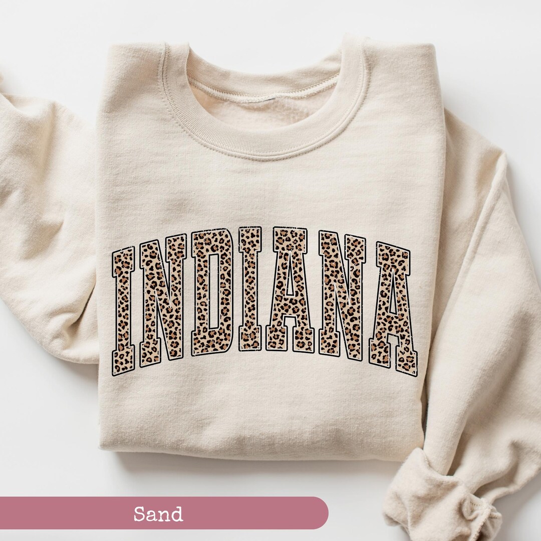 Indiana Sweatshirt, Gift for Friend, Indiana Sports Fan Gift, Indiana ...