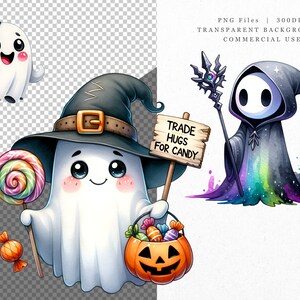 Ghost Bundle Clipart, Ghost Clipart, Halloween Clipart, Halloween ...