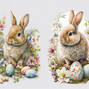 Easter Bunny Clipart, Easter Clipart, Bunny Clipart, Spring Clipart ...