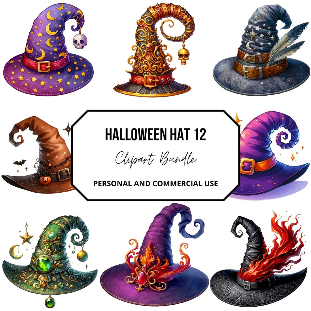 Halloween Hat Clipart Halloween Clipart Witch Hat Clipart Autumn ...