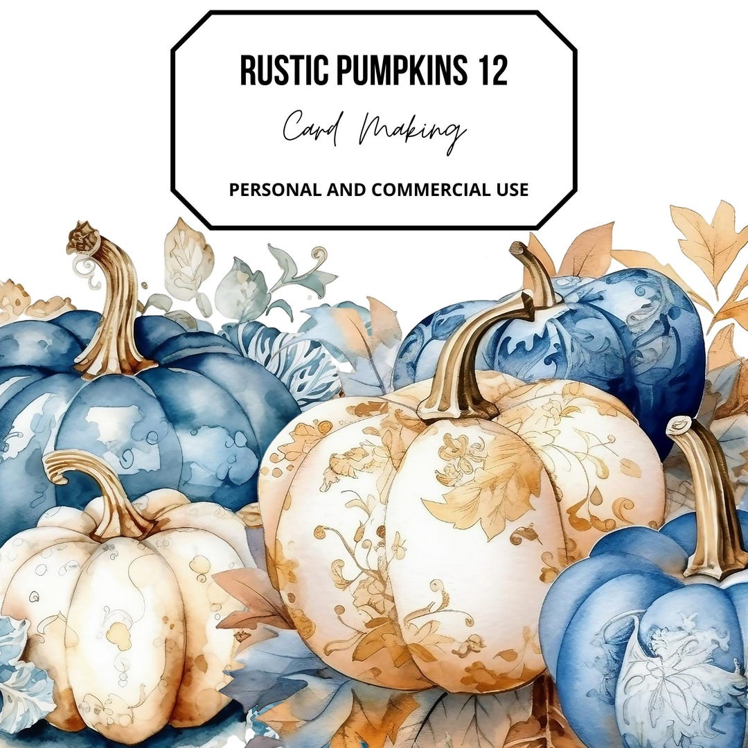 Rustic Pumpkin Clipart, Farmhouse Clipart, Pumpkin Clipart, Fall ...