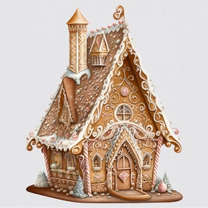 Gingerbread House Clipart, Christmas Clipart, Gingerbread Clipart ...