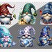 Watercolor Gnome Clipart, Gnome Clipart, Gnome Bundle Clipart, Gnome ...