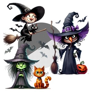 Halloween Bundle Clipart Witch Bundle Clipart Witch Clipart Halloween ...