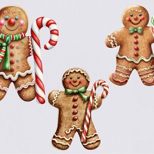 Christmas Clipart, Gingerbread Clipart, Gingebread Man Clipart ...