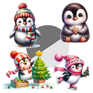 Penguin Clipart Penguin Bundle Clipart Animals Clipart Christmas ...