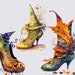 Halloween Witch Shoe Clipart Witch Shoe Clipart Halloween - Etsy