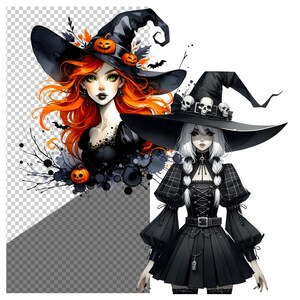 Witch Bundle Clipart Halloween Clipart Halloween Witch Clipart Autumn ...