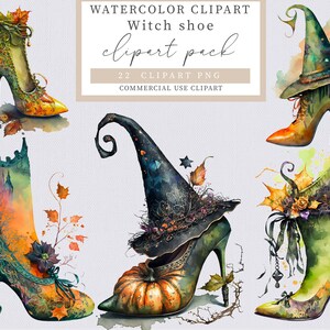 Halloween Witch Shoe Clipart, Witch Shoe Clipart, Halloween Clipart ...