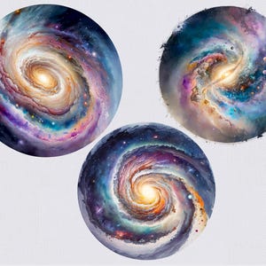 Milky Way Clipart Milky Way Bundle Clipart Sky Clipart Watercolor ...