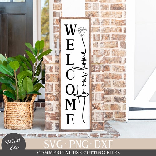 Oh Hello Svg Porch Sign Svg Vertical Sign Svg Farmhouse Etsy
