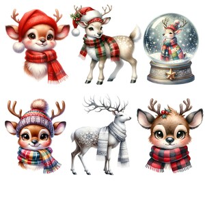 Reindeer Bundle Clipart Reindeer Clipart Christmas Clipart Christmas ...