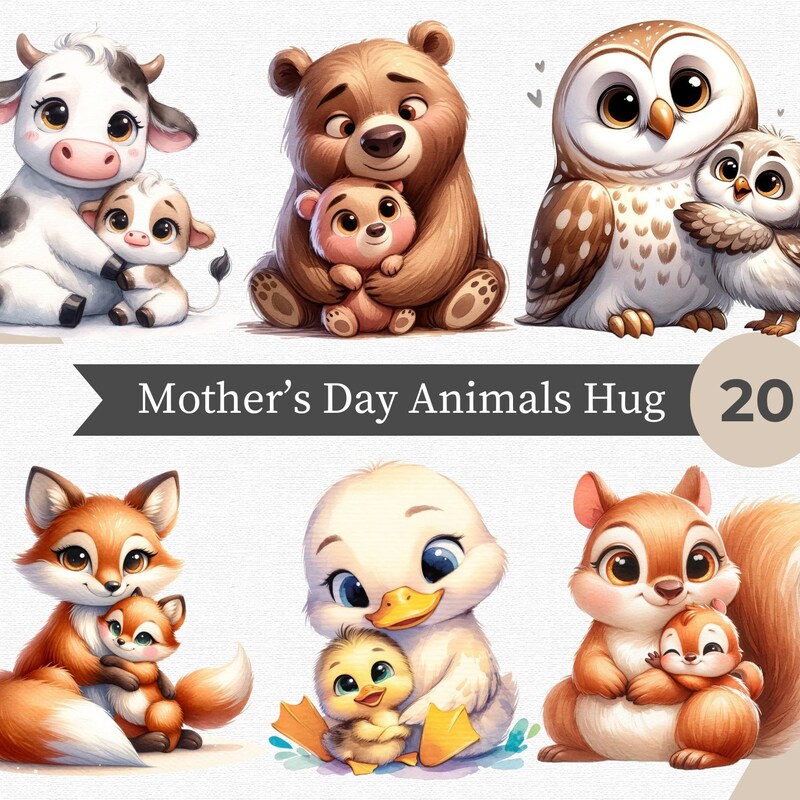 Mothers Day Clipart - Etsy