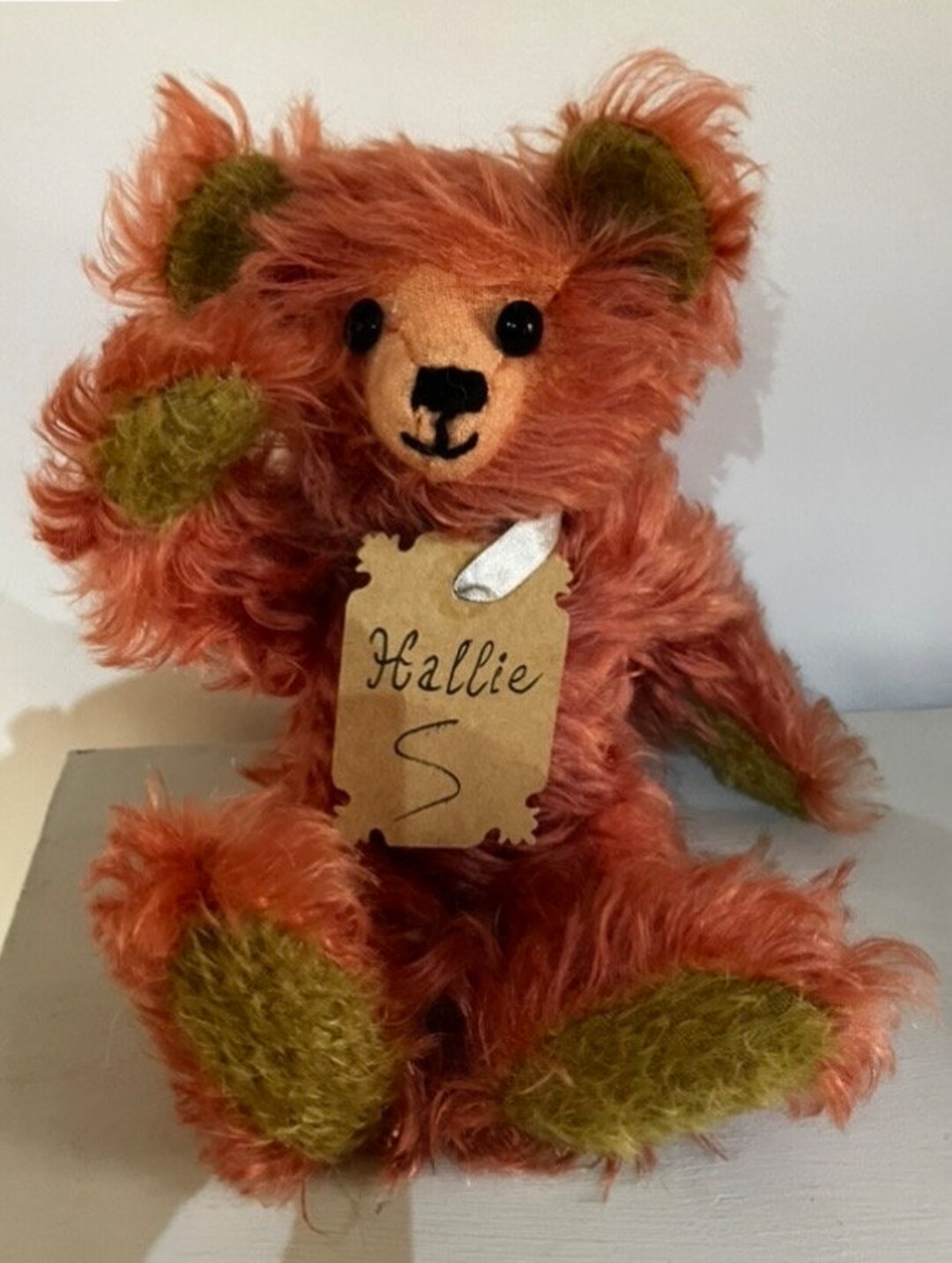 Teddy Bear, Hand Crafted in Britain, From Top Quality Salmon Pink ...
