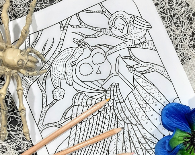 Bigfoot Coloring Pages, Cryptid Print, Chupacabra, Sunflowers, Digital ...