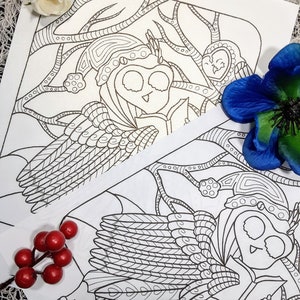 Printable Mothman Junior, Downloadable Cryptids Coloring Page, Cryptids ...