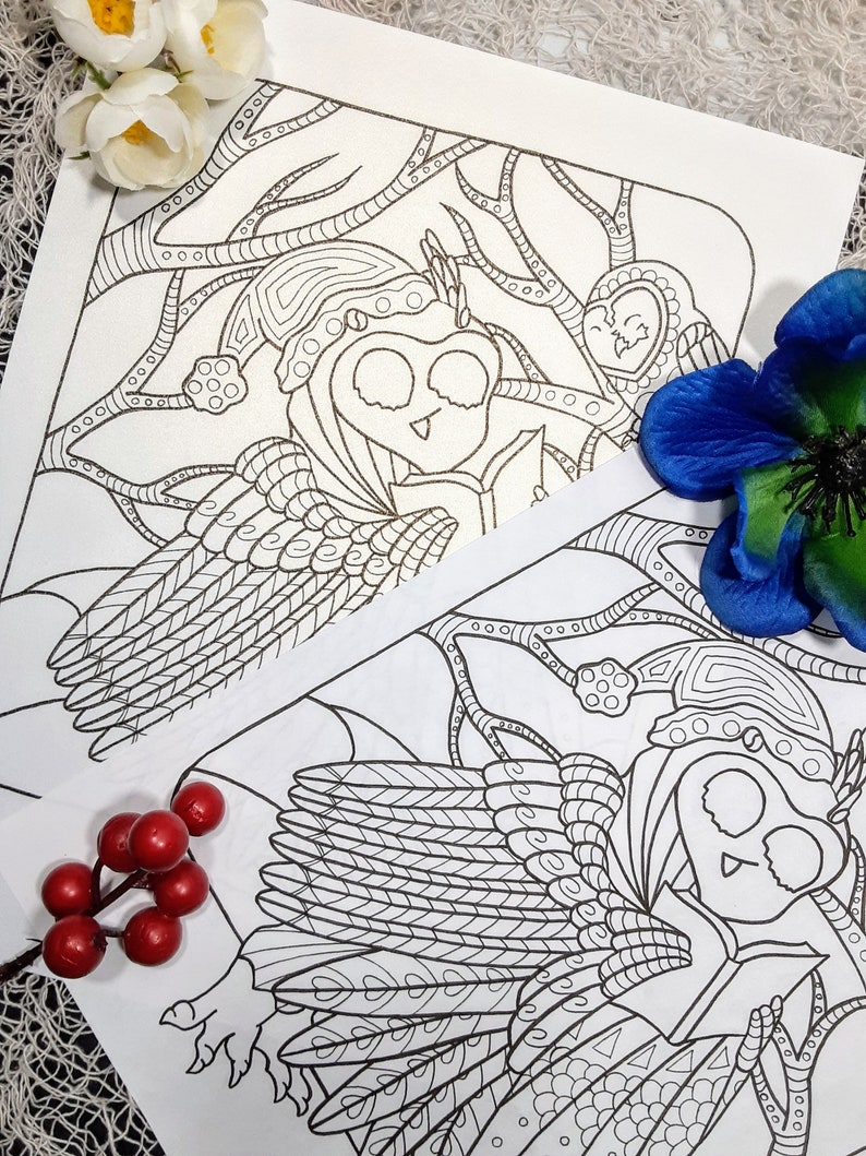 Printable Mothman Junior, Downloadable Cryptids Coloring Page, Cryptids ...