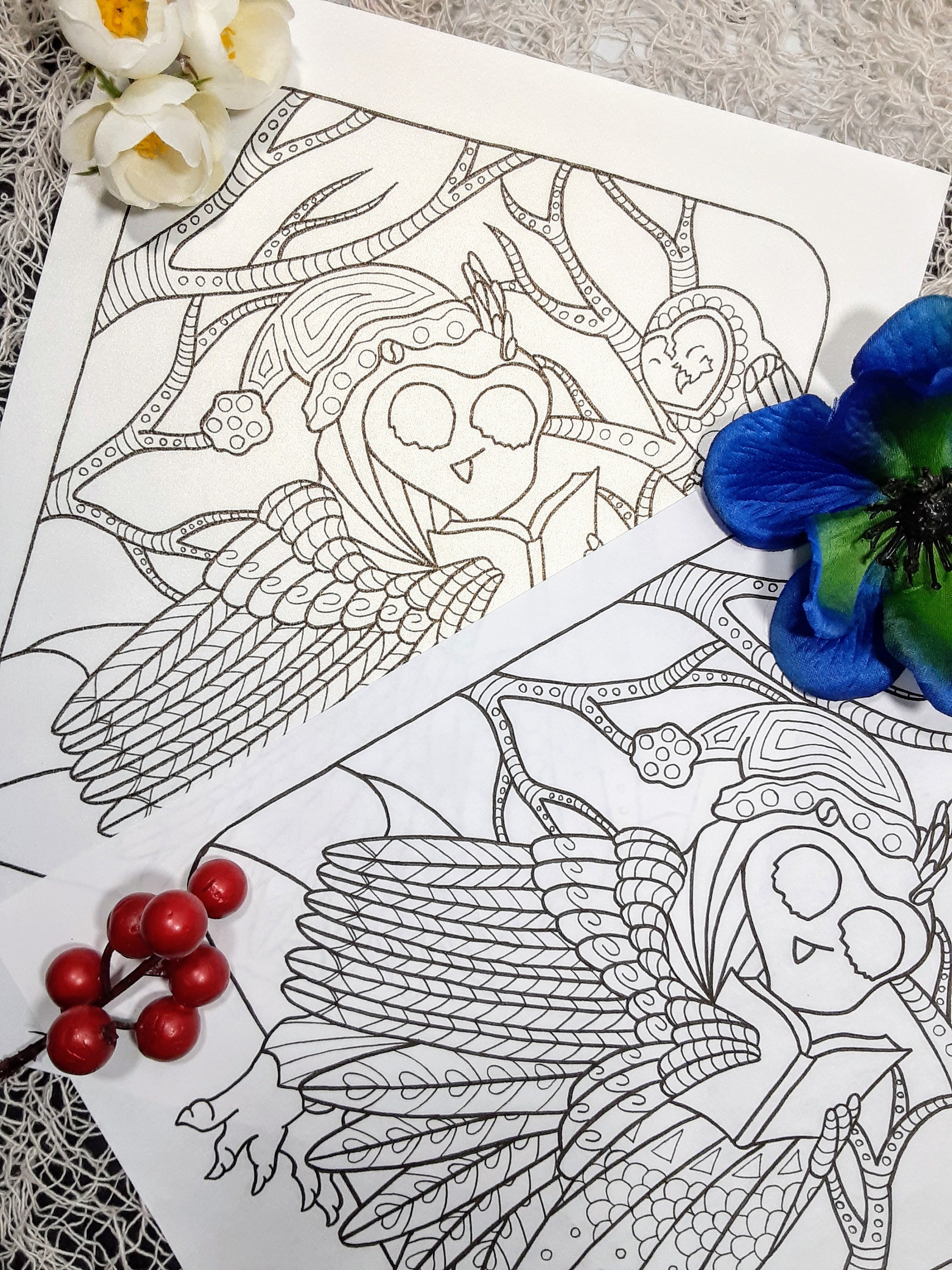 Printable Mothman Junior, Downloadable Cryptids Coloring Page, Cryptids ...