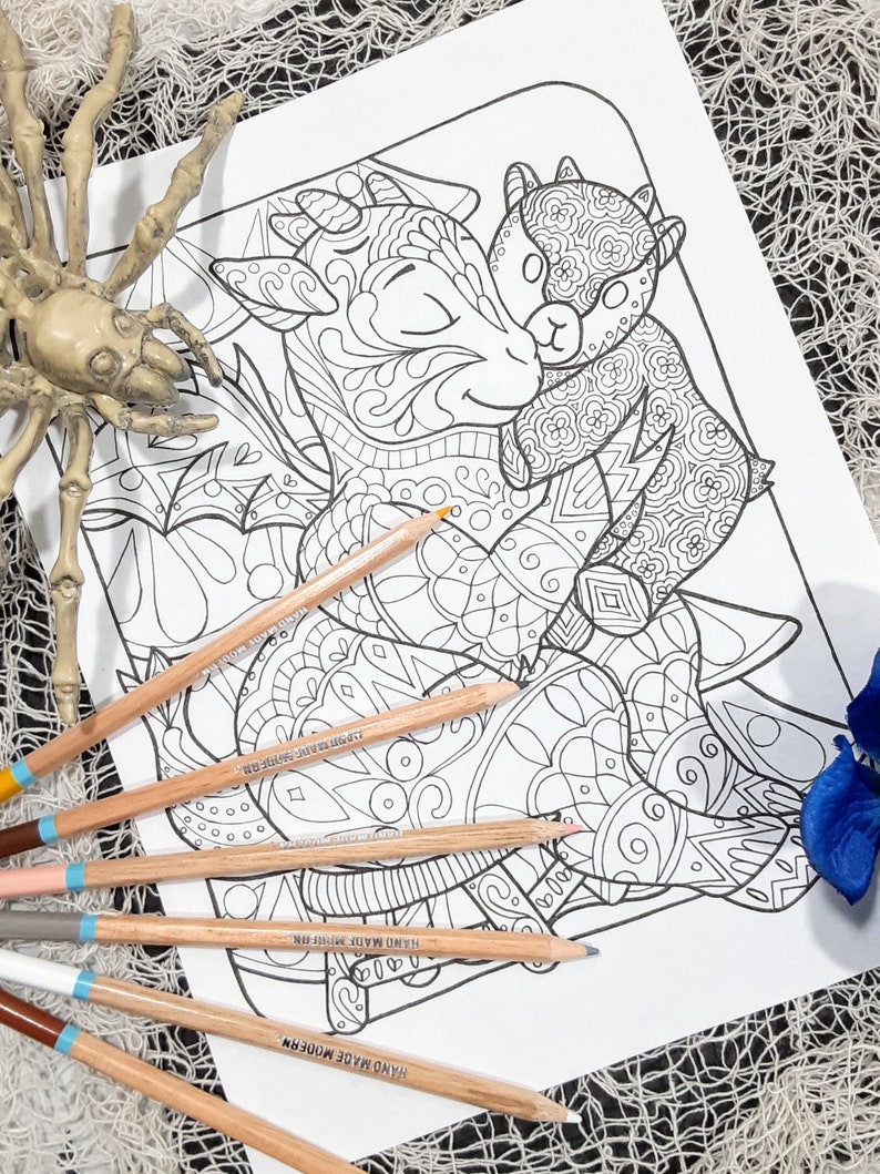 5 Set, Downloadable Coloring Pages, Cryptids Printable, Under the Sea ...