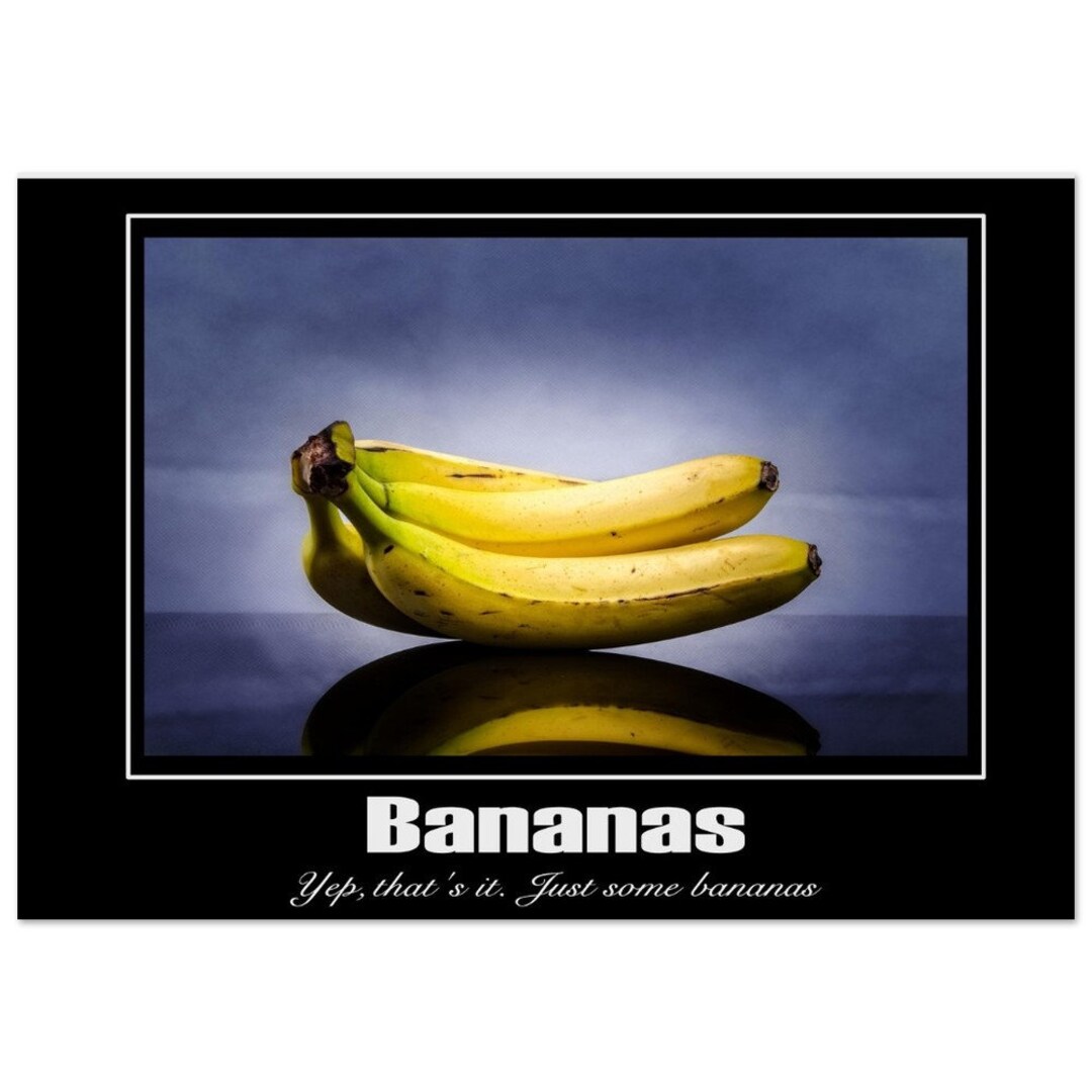 Bananas Poster Premium Semi-glossy Paper Poster - Etsy
