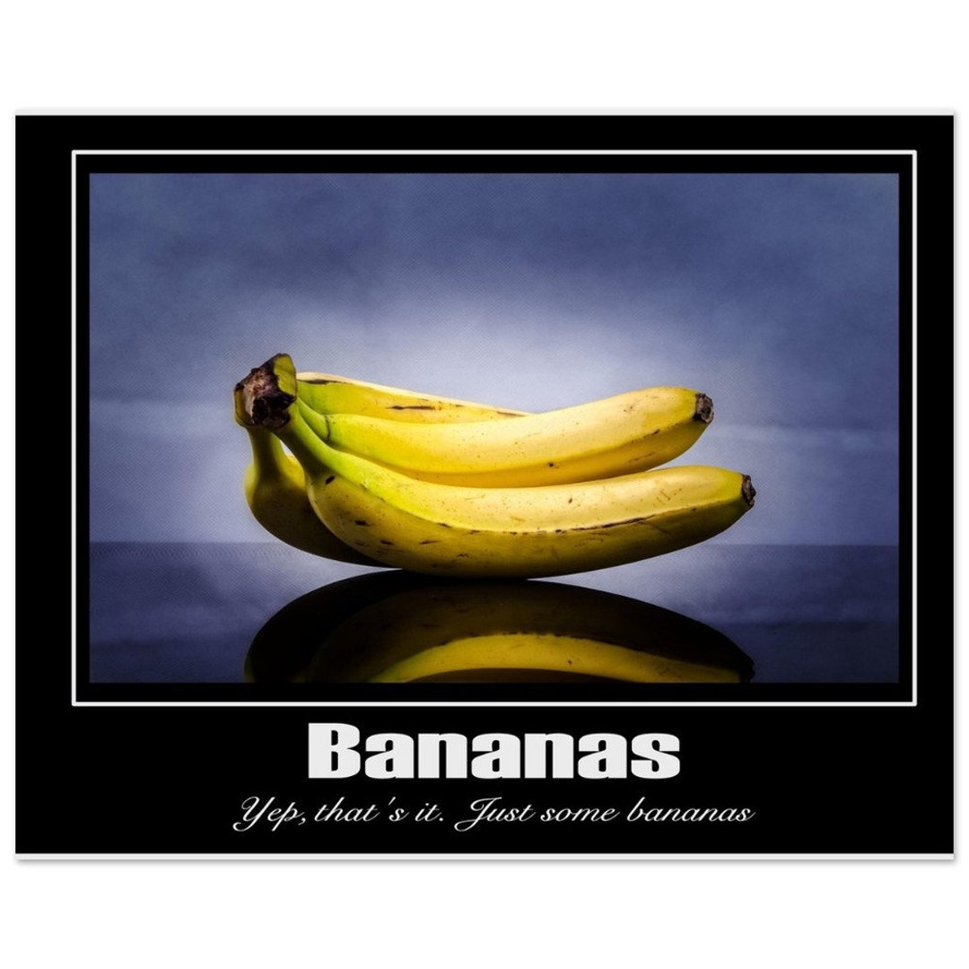 Bananas Poster Premium Matte Finish - Etsy