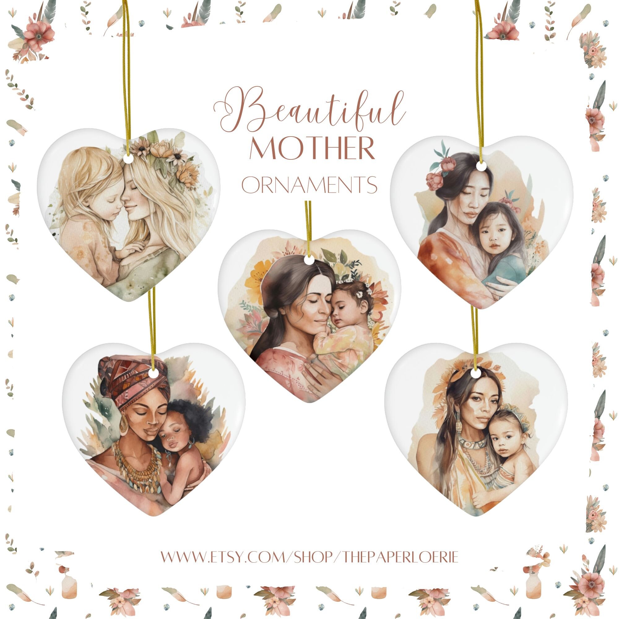 Beautiful Mother Ornament, Mom-daughter Keepsake, Women's Day, Mother's ...