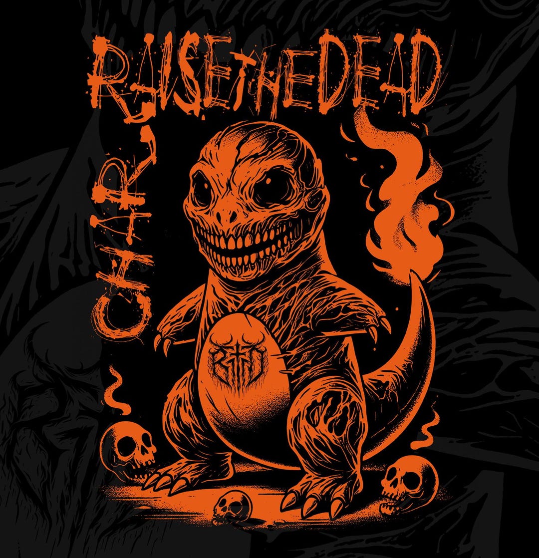 Charmander Horror T-shirt - Etsy
