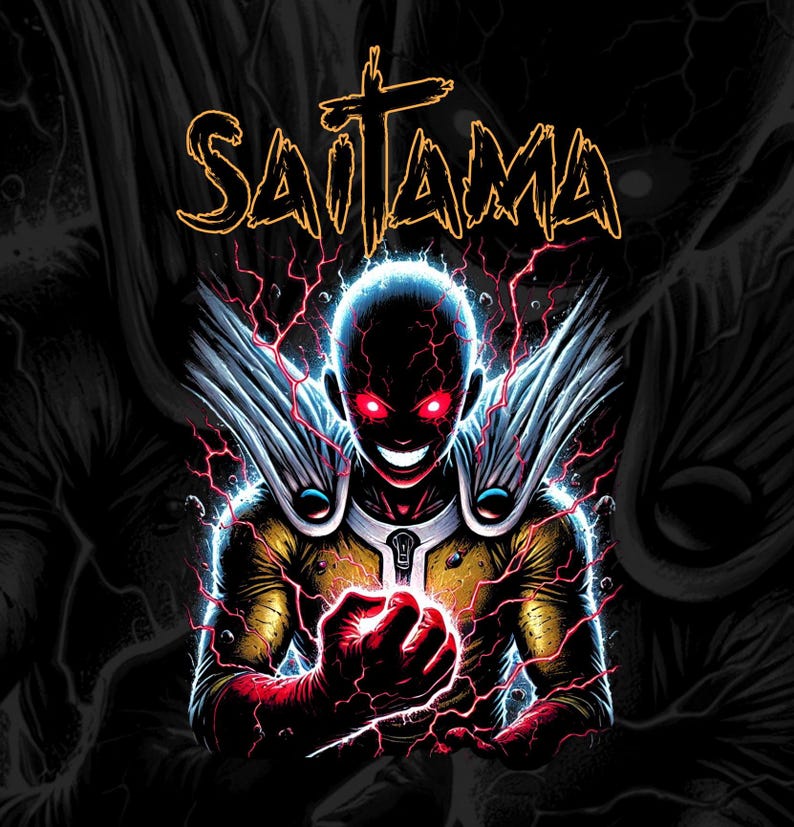Evil Saitama T-shirt - Etsy