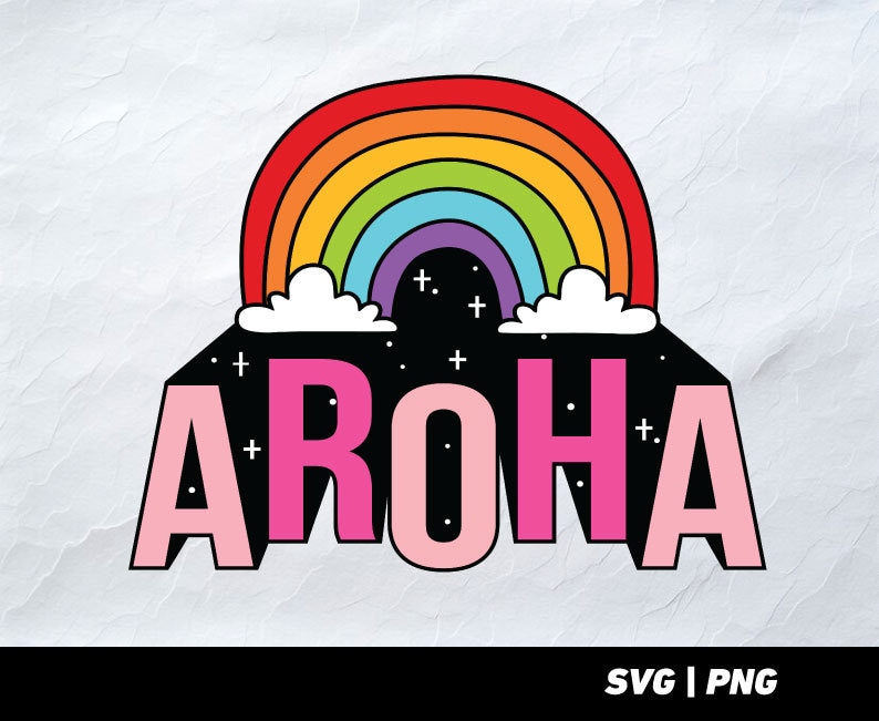 Aroha New Zealand Maori SVG Graphic File for Cricut, Cameo, POD ...