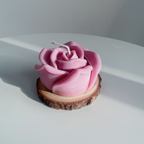 Rose Candle - Etsy
